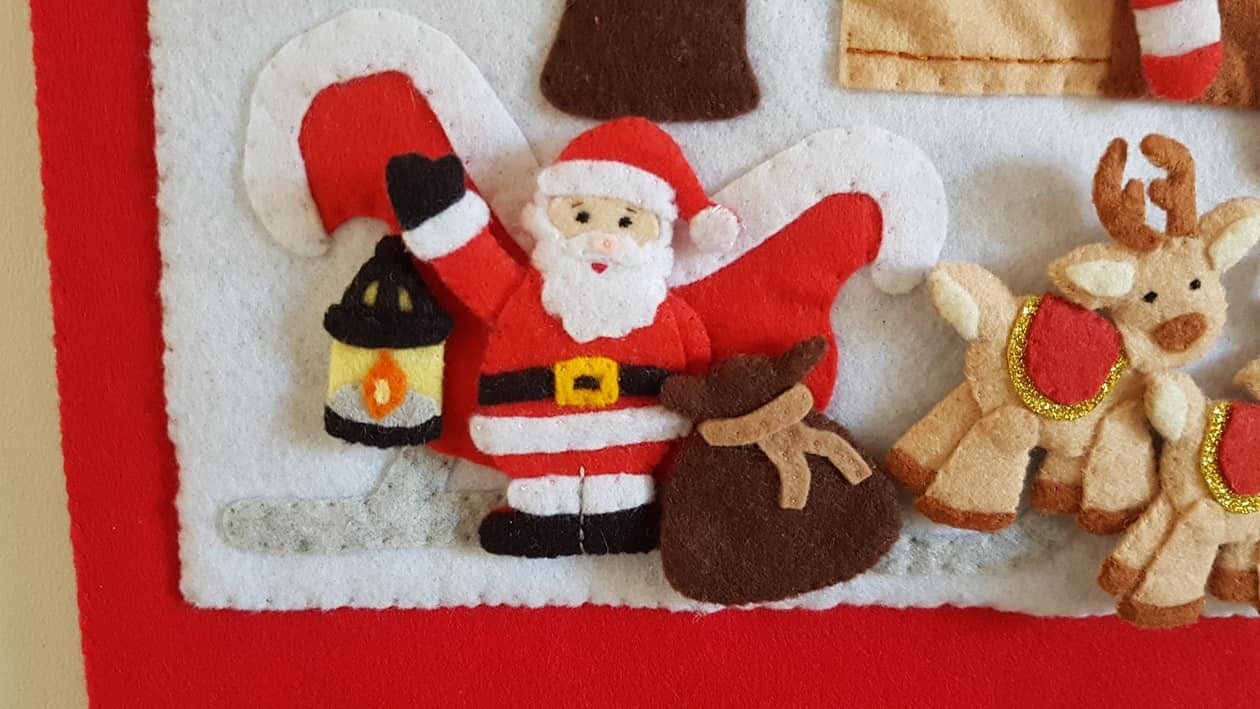 Felt Advent Calendar PATTERN & TUTORIAL 'santa's - Etsy Canada