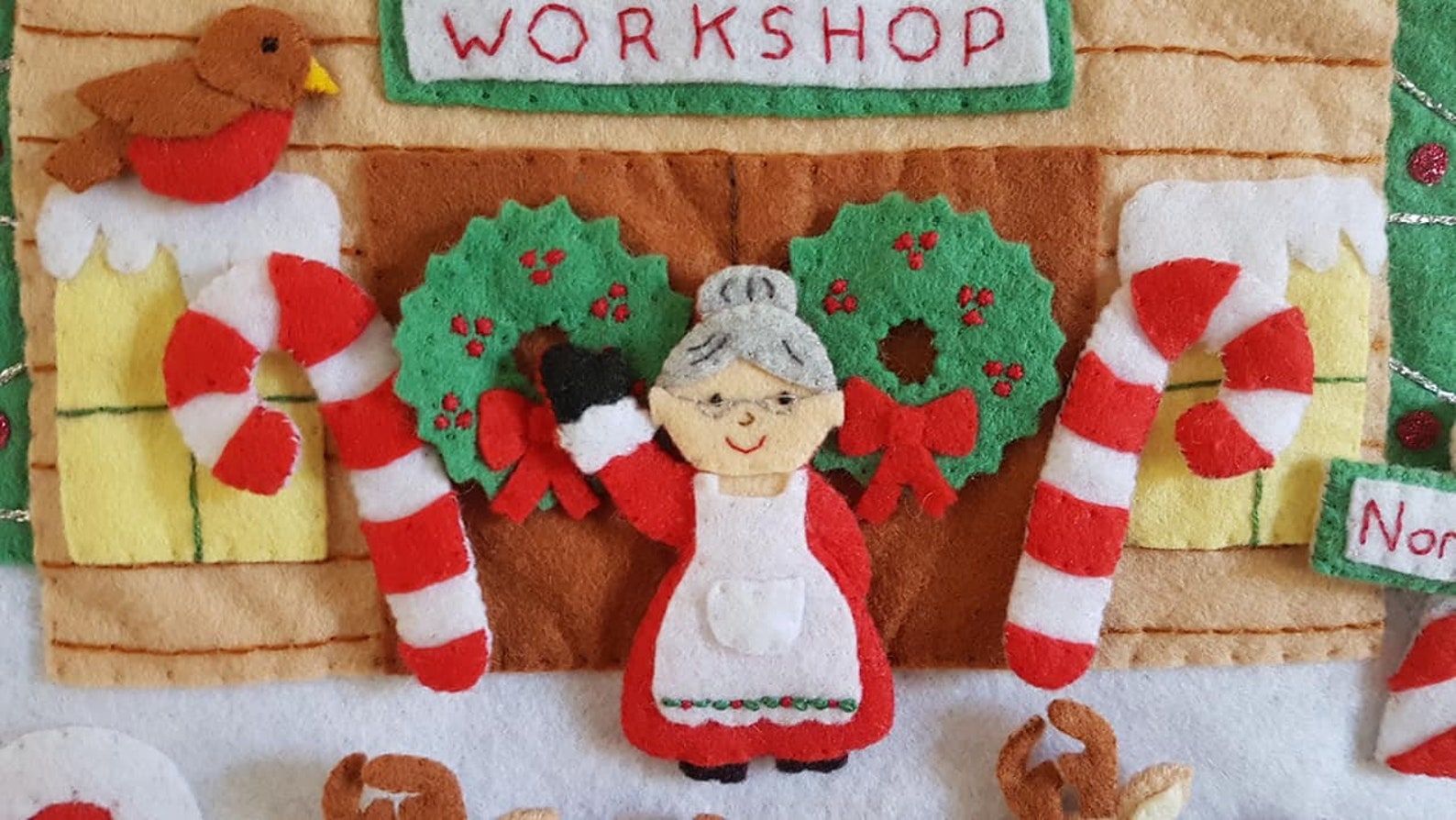 Felt Advent Calendar PATTERN & TUTORIAL 'santa's - Etsy