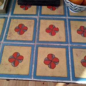 Antique Kitchen Tile Top Countertop Shelf Dining Island Snack Bar ...