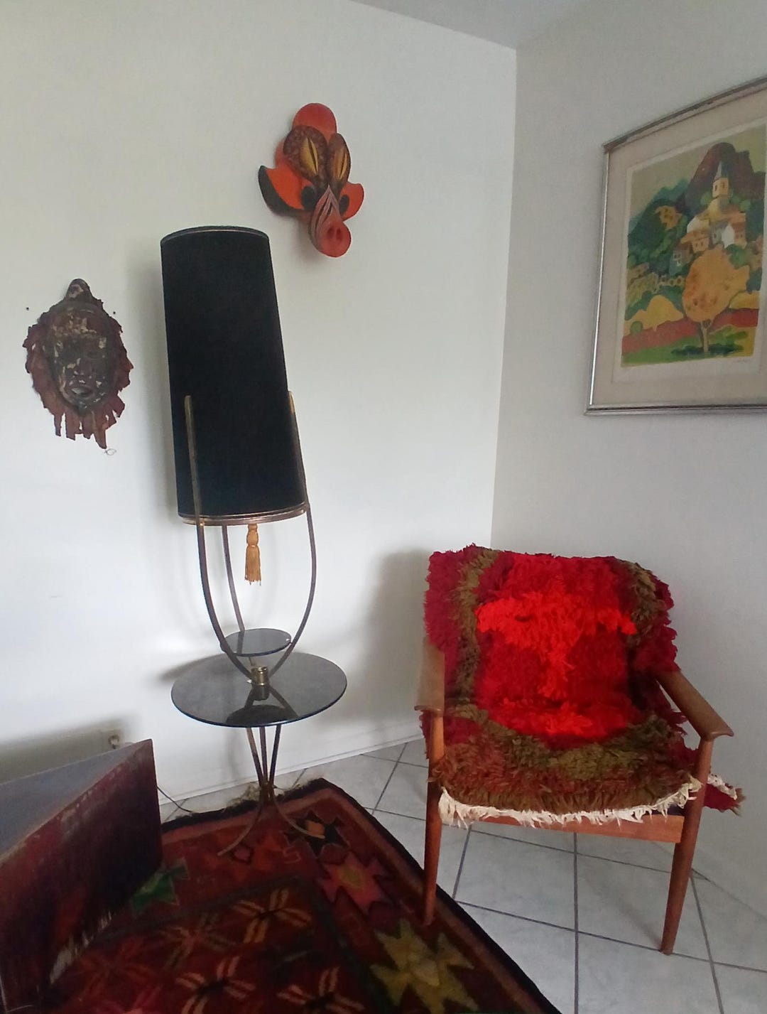Vintage Hollywood Regency Tiered Table Floor Lamps Art Lighting Dorothy ...