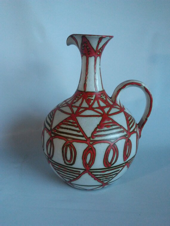 Heidi Kippenberg German Ceramic Art Pottery Jug Pitcher | Etsy