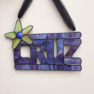 Stained Glass Name Plate - Etsy