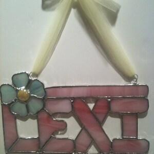 Stained Glass Name Plate - Etsy