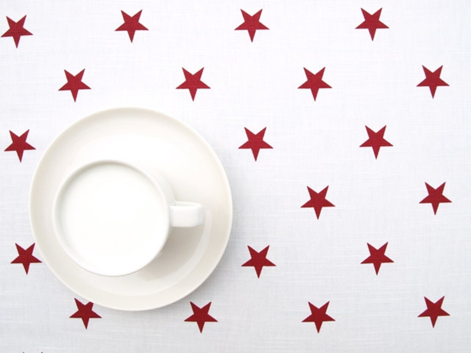 Tablecloth White Burgundy Red Stars Table Cloth Table Runner - Etsy