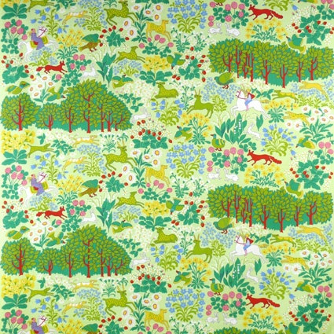 Tablecloth Green Nature Forest Fairy Tale Scandinavian Modern - Etsy