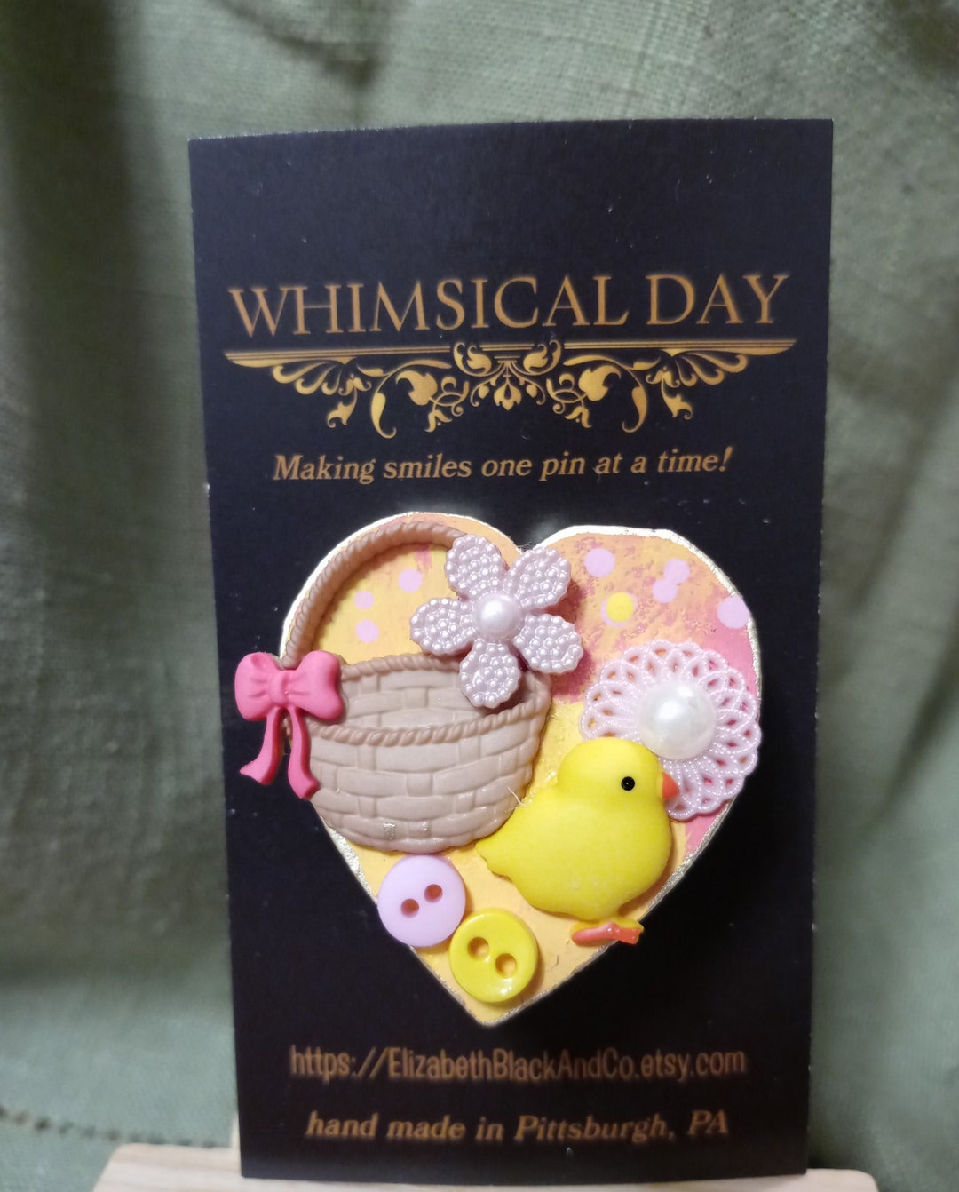 Easter Brooch, Easter Pin, , Easter Basket, Easter Chick, Easter Peep ...