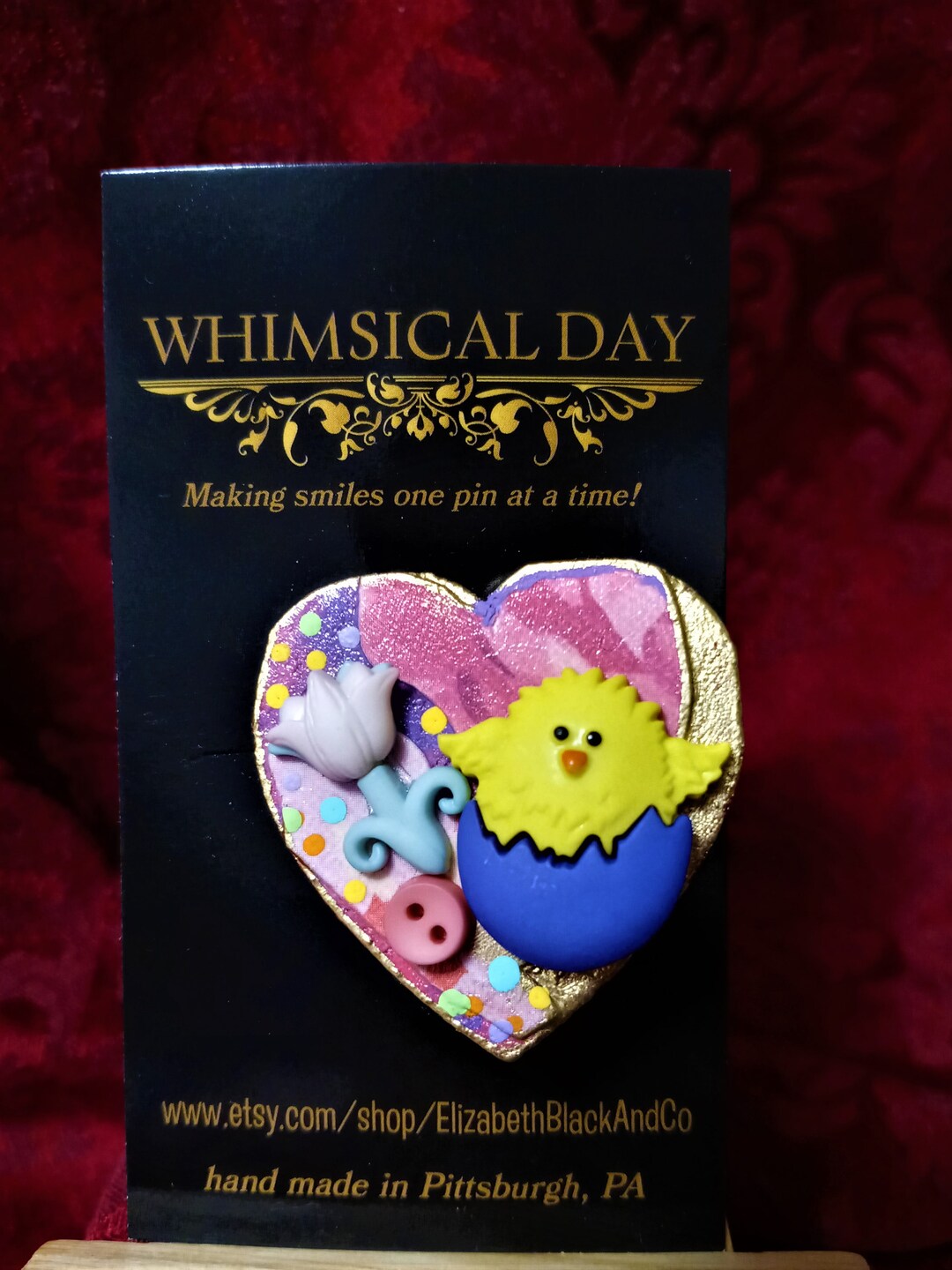 Easter Pin, Easter Brooch, Easter Chick Pin, Easter Chick Brooch ...