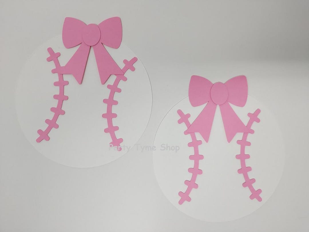 Coquette Bow Pink Cute Girly Decorations, Cutouts, for Centerpiece ...