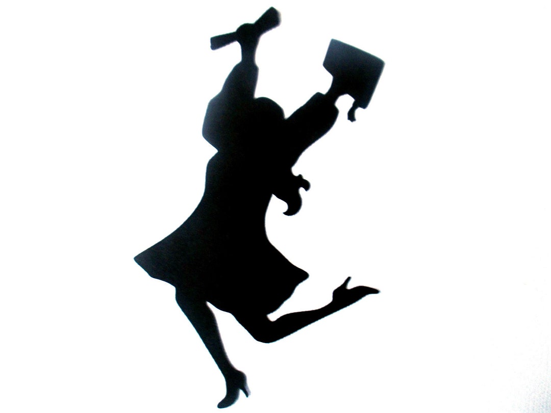 Graduation Centerpiece Cutouts, High School College, Girl Woman, Grad ...