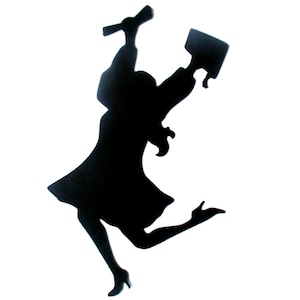 Graduation Centerpiece Cutouts High School College Girl | Etsy