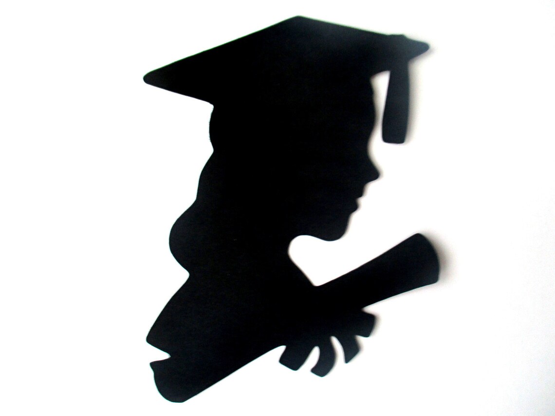 Graduation Centerpiece Cutouts, High School College, Girl Woman, Grad ...