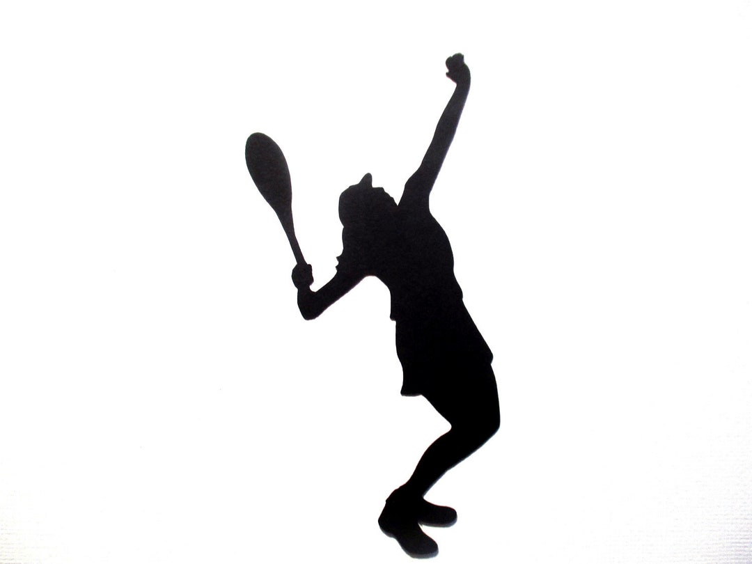 Tennis Player Decorations, Female Woman Girl, Diecut Cutouts, Set of 6 ...