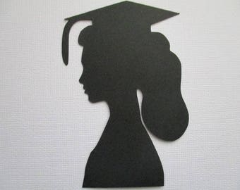 Graduation Centerpiece Cutouts High School College Girl | Etsy
