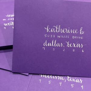 Modern Calligraphy “matthew” Style Hand Lettered Envelopes - Custom ...