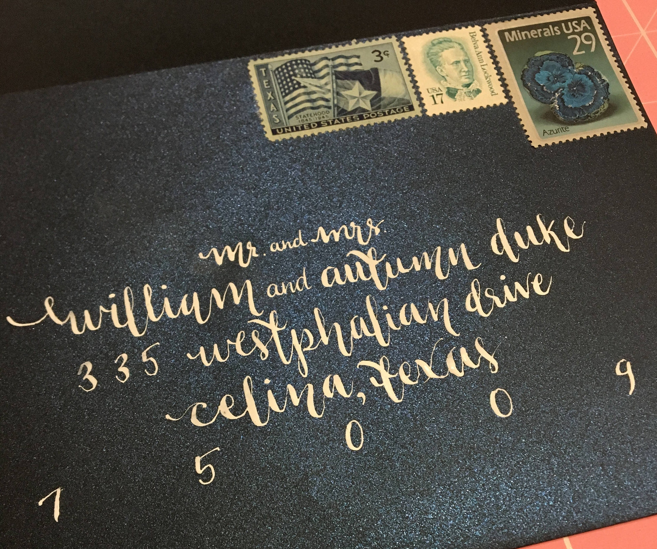Modern Calligraphy "elizabeth" Style Hand-lettered Addressing ...