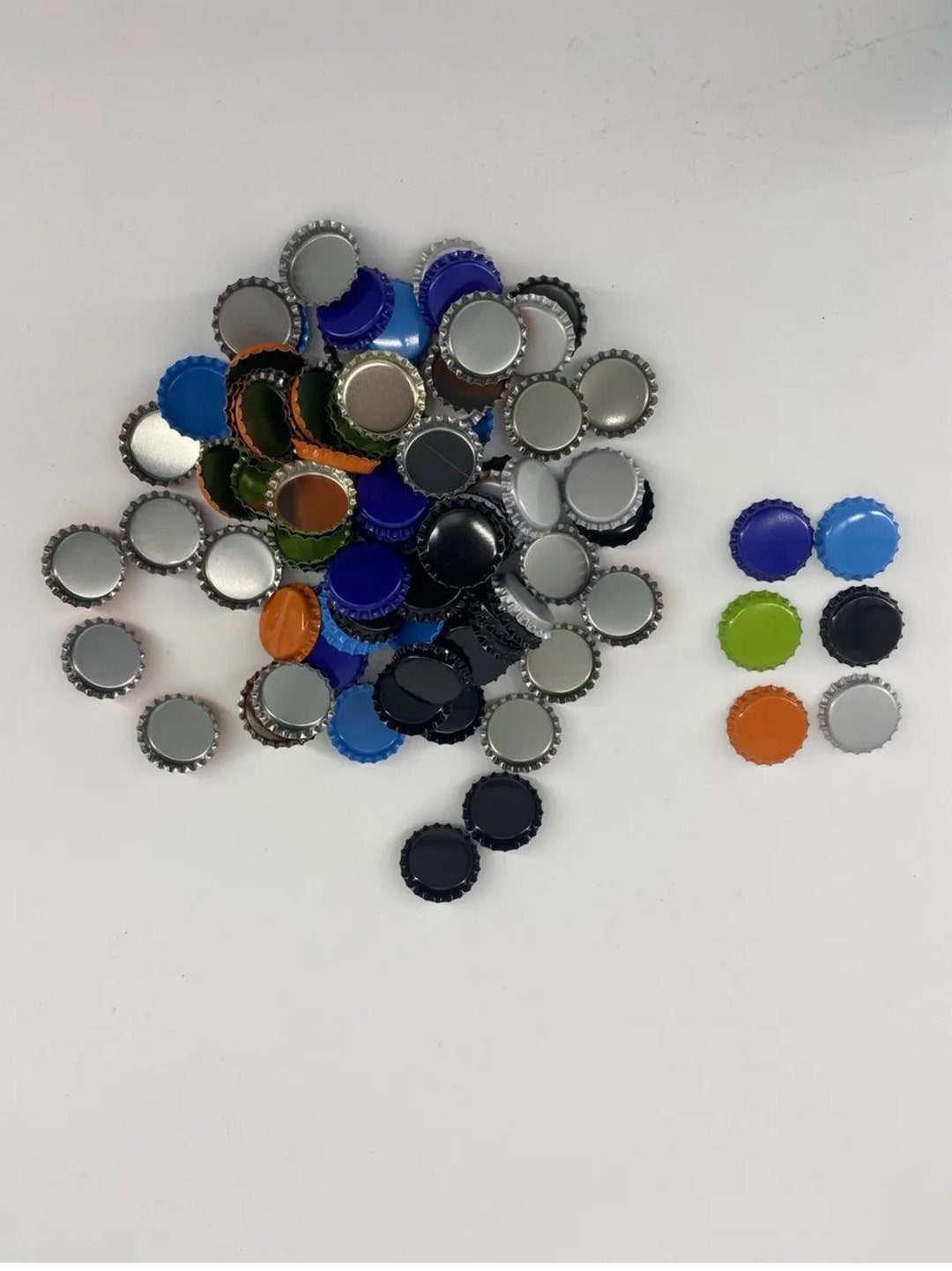 120 Count Assorted Plain Bottle Caps for Crafting, Home Brewing, Etc - Etsy
