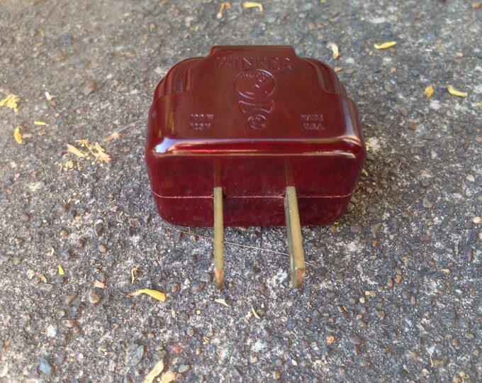 Vintage Winker Christmas Light Flasher Plug Brown Blinker Adapter ...