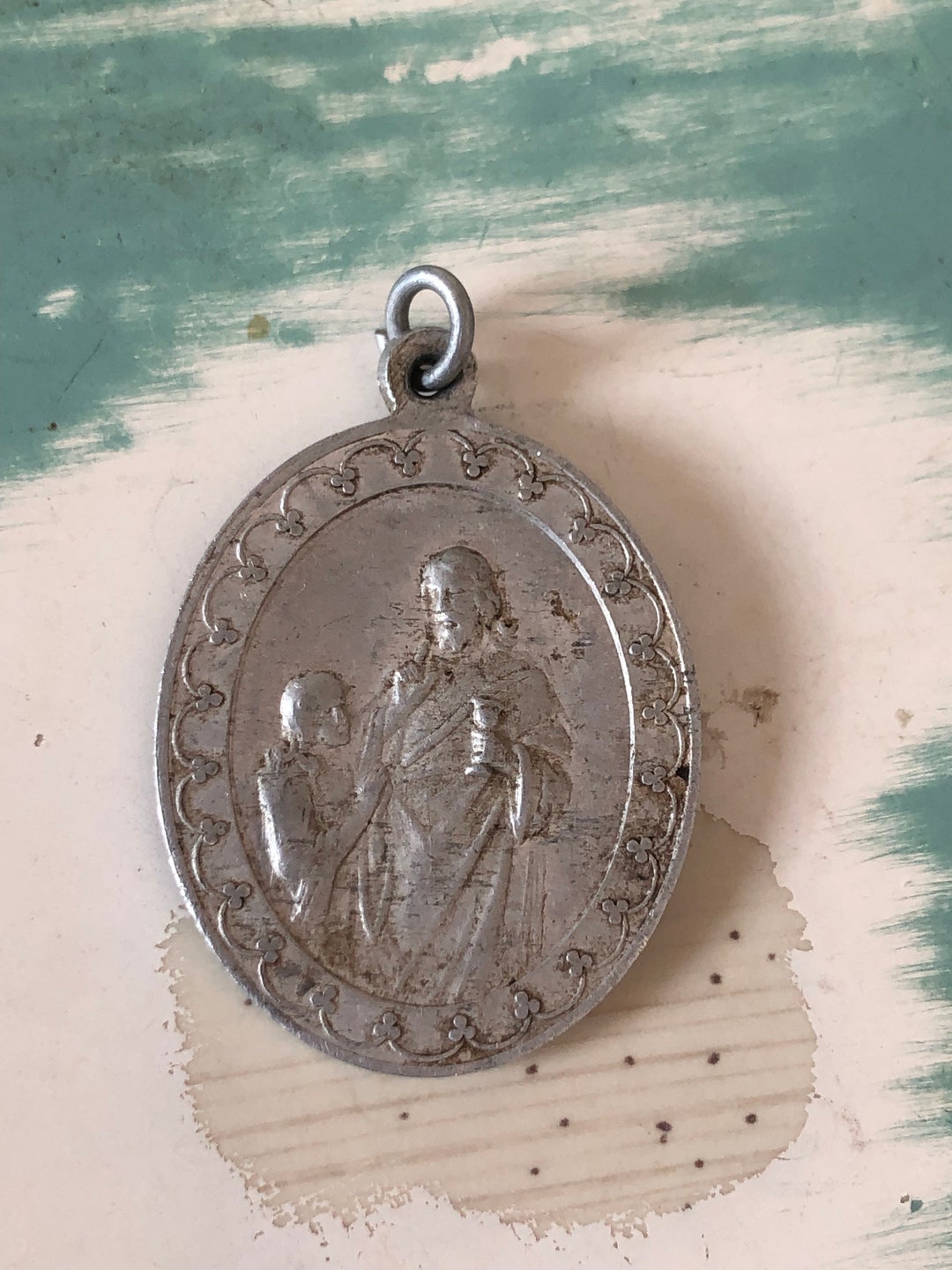 Souvenir First Holy Communion Metal Pendant 1901 Silver - Etsy