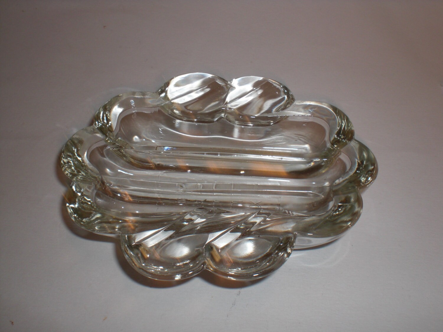 Vintage Safex Ashtray Clear Glass Art Deco Trinket Dish Hard | Etsy