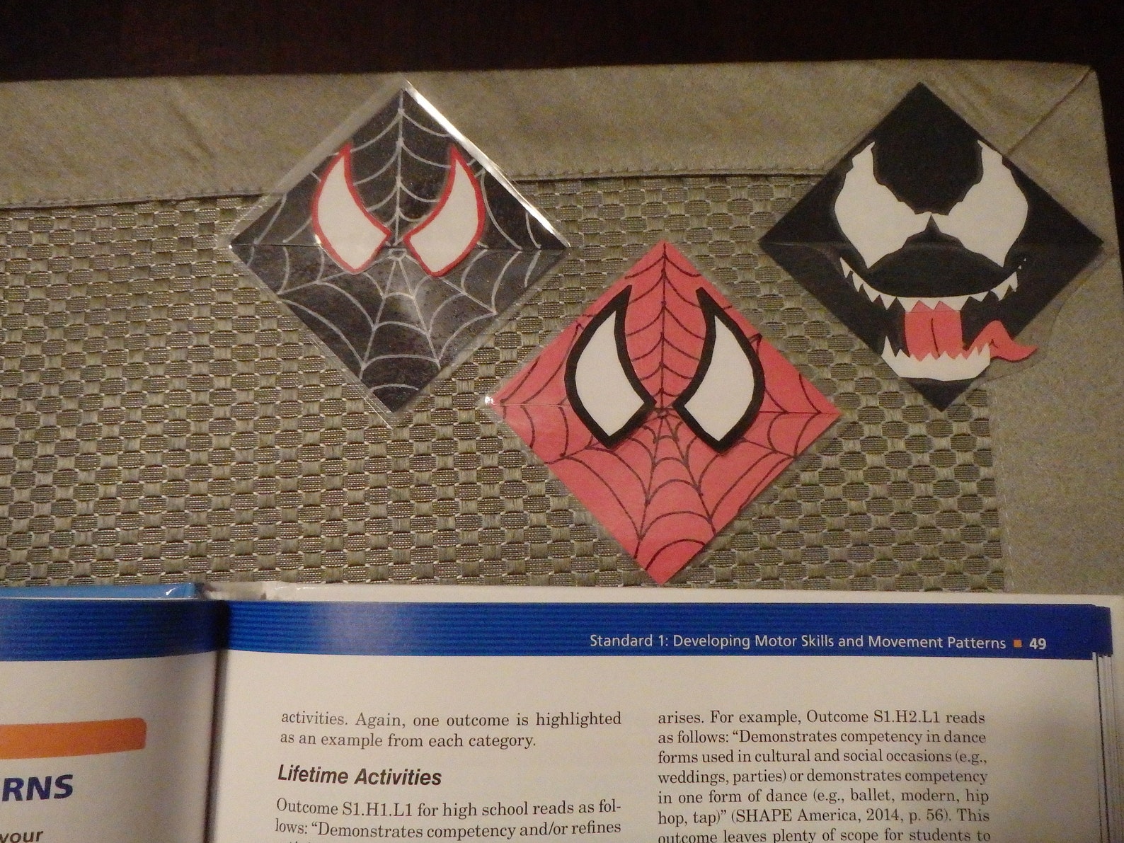 Laminated Spider-man Venom Miles Morales Corner Bookmark - Etsy