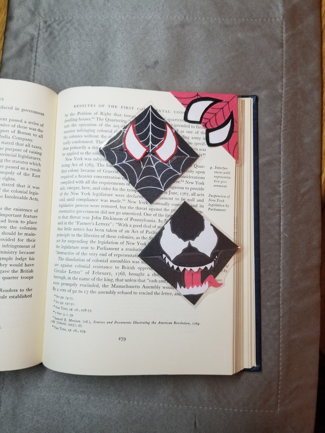 Laminated Spider-man Venom Miles Morales Corner Bookmark - Etsy