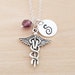 Veterinarian Charm - Vet Necklace - Vet Tech - Custom Initial ...