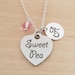 Sweet Pea Charm - Swarovski Birthstone - Initial - Personalized ...