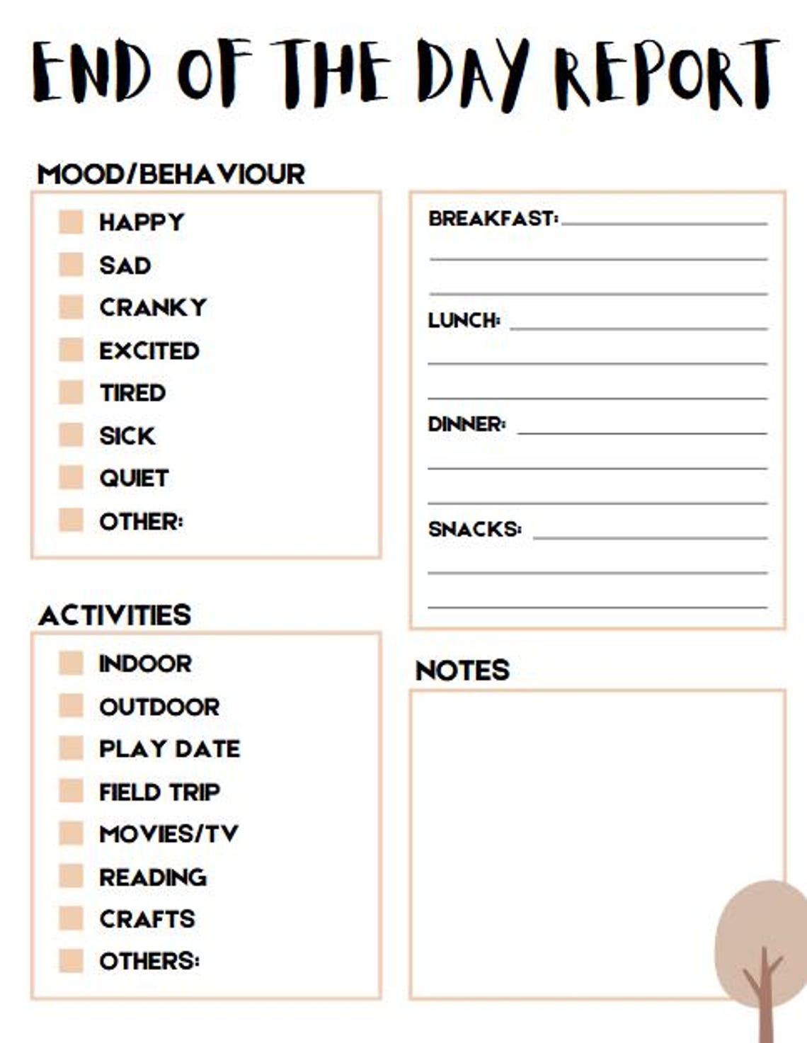 Babysitter Guide – 17-page Editable Canva Template | Printable Info ...