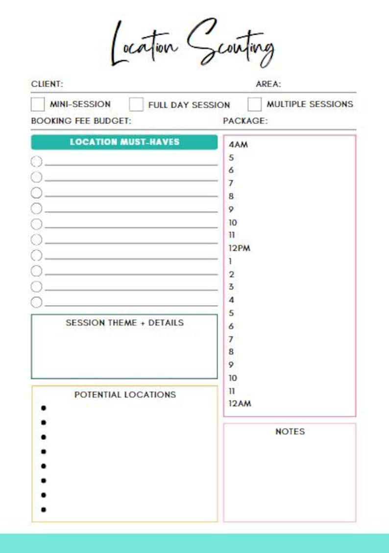 Photography Business Planner | 50+ Page Canva Template | Mini Session ...