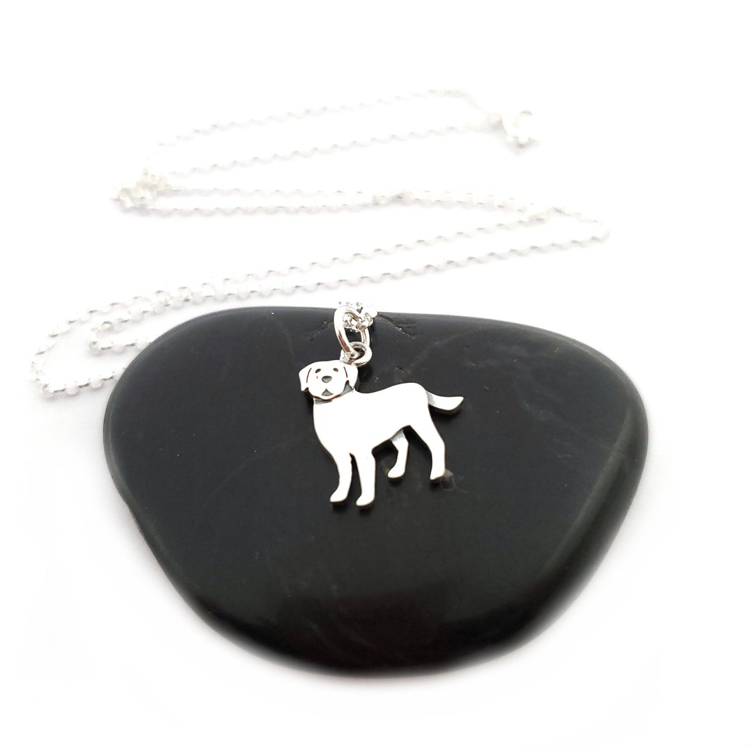 Labrador Retriever Dog Necklace - Sterling Silver Jewelry - Gift for ...
