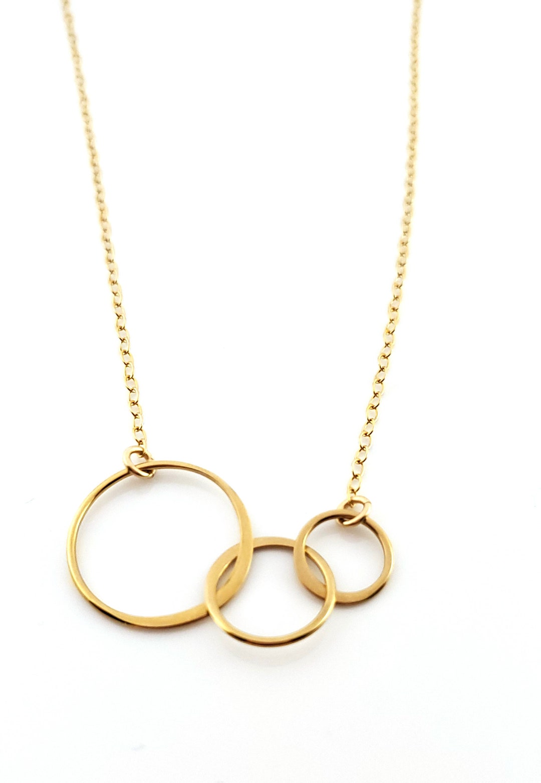 Three Circles of Life Charm 14k Gold Filled Jewelry - Etsy