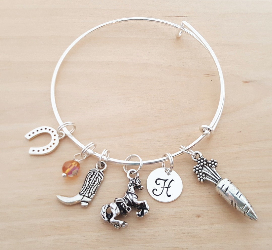 Equestrian Bracelet - Horse Lover Gift - Personalized Bracelet ...