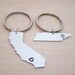 Hand Stamped State Key Chain - Home State Keychain / Gift for Him ...