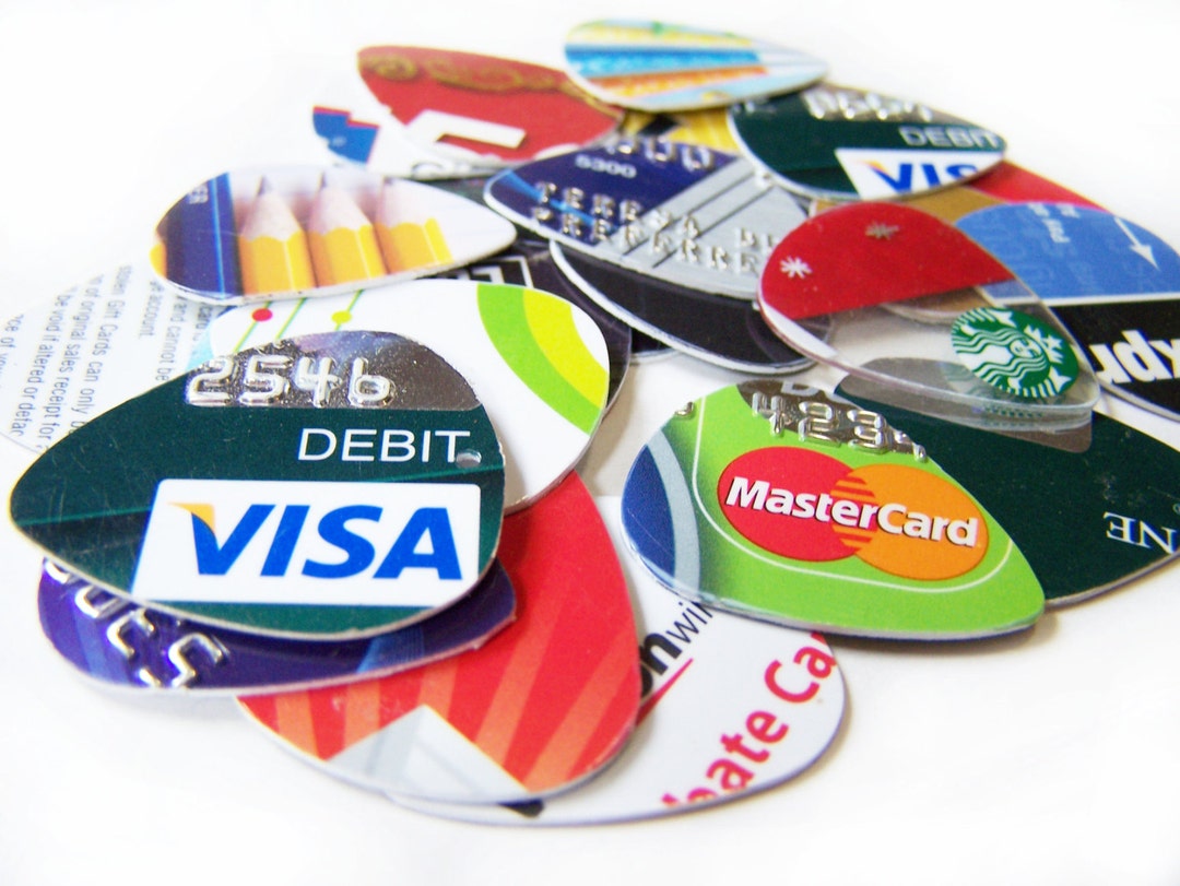 Upcycled Credit Card Guitar Pick Pack of 10 Recycled / Gift for Him - Etsy