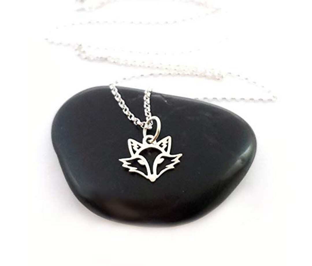 Fox Charm Necklace - Sterling Silver Jewelry - Dainty Charm Necklace - Etsy