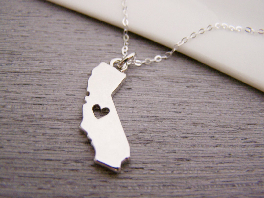 Etsy state necklaces store
