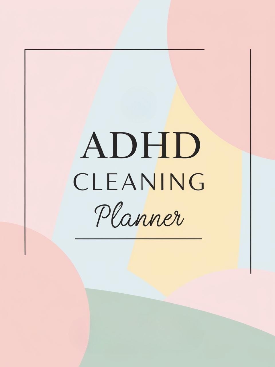 ADHD Cleaning Planner | 50 Pages Printable and Editable in Canva ...