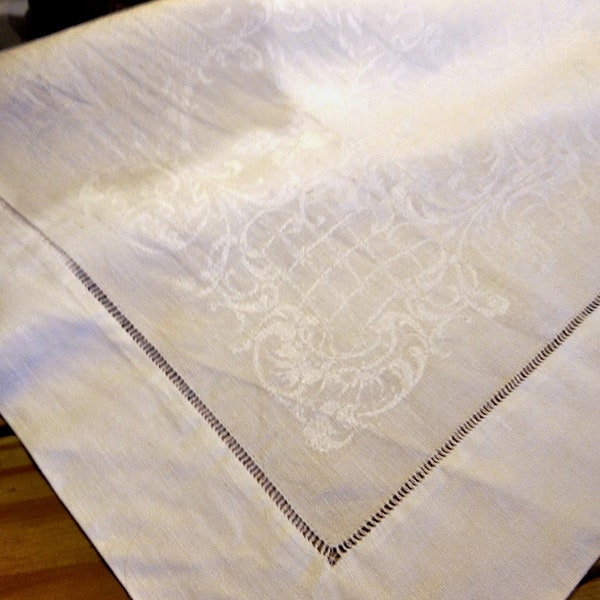 Antique Damask Tablecloth - Etsy