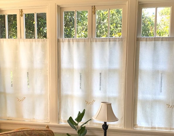 Linen Curtain Hemstitched , Pulled Thread Curtains, Drawn Thread Work ...