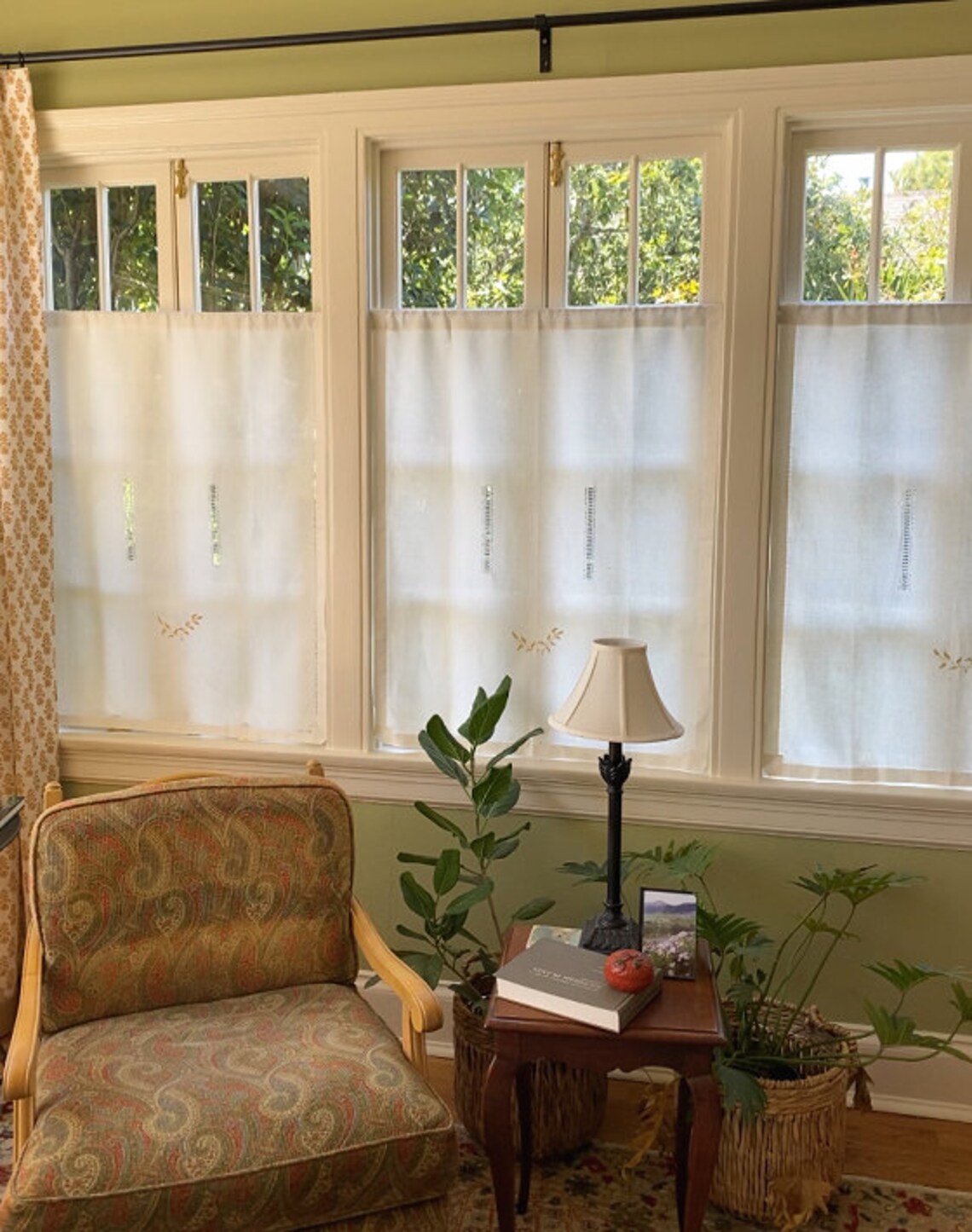 Linen Curtain Hemstitched , Pulled Thread Curtains, Drawn Thread Work ...