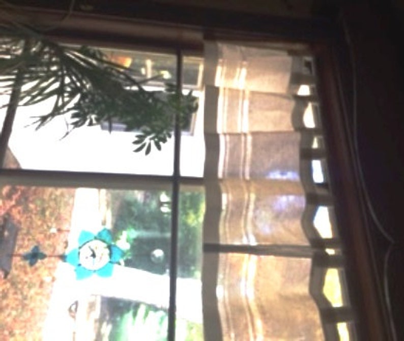 Irish Linen Valances Hemstitched Window Valances and Toppers - Etsy