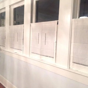 Linen Curtain Hemstitched , Pulled Thread Curtains, Drawn Thread Work ...