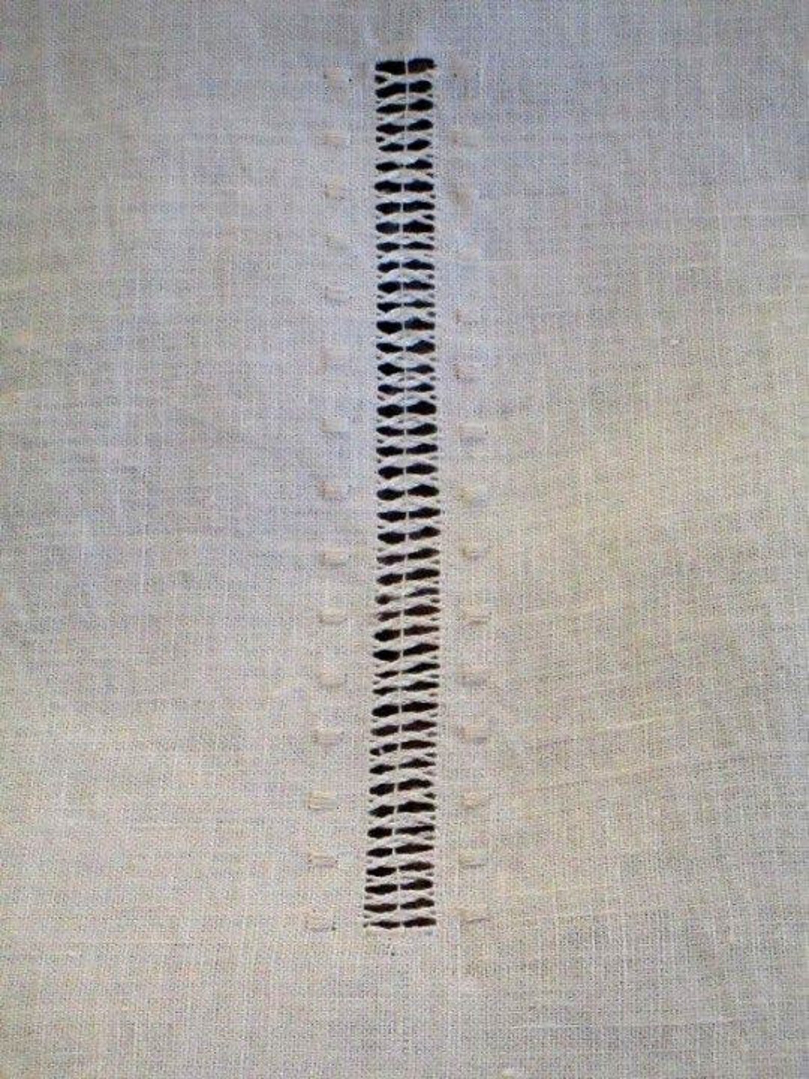 Hemstitched Linen Curtains Drawn-thread Work on Linen | Etsy