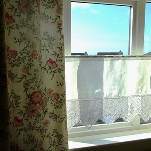 Irish Linen Valances Hemstitched, Window Valances and Toppers ...