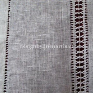 Linen Curtain Hemstitched , Pulled Thread Curtains, Drawn Thread Work ...