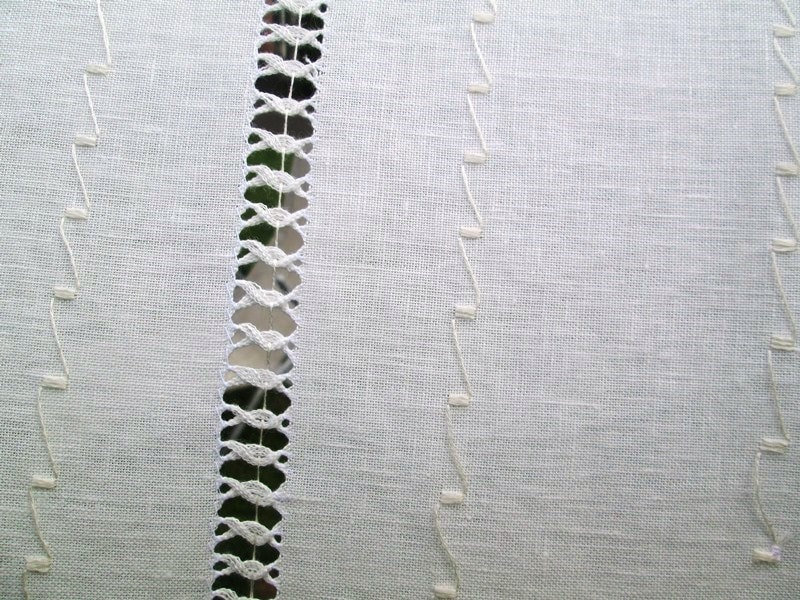 Irish Linen Curtain Hemstitched Panel Curtain Drawn Thread - Etsy Ireland