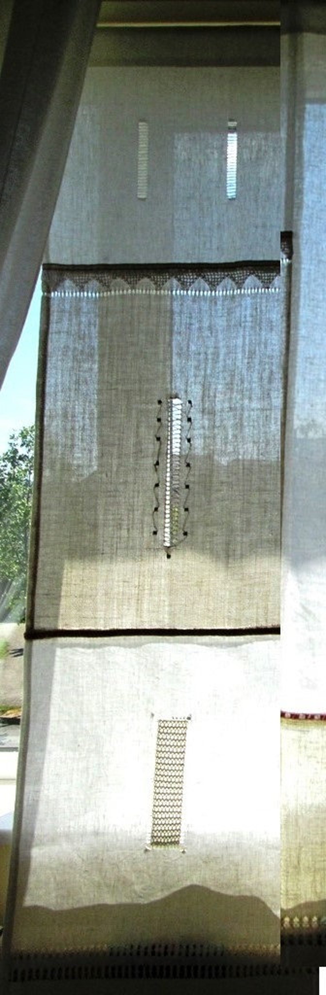 Linen BOHO Chic Decor Style, LARGE Size Linen Exclusive Design by Linen ...