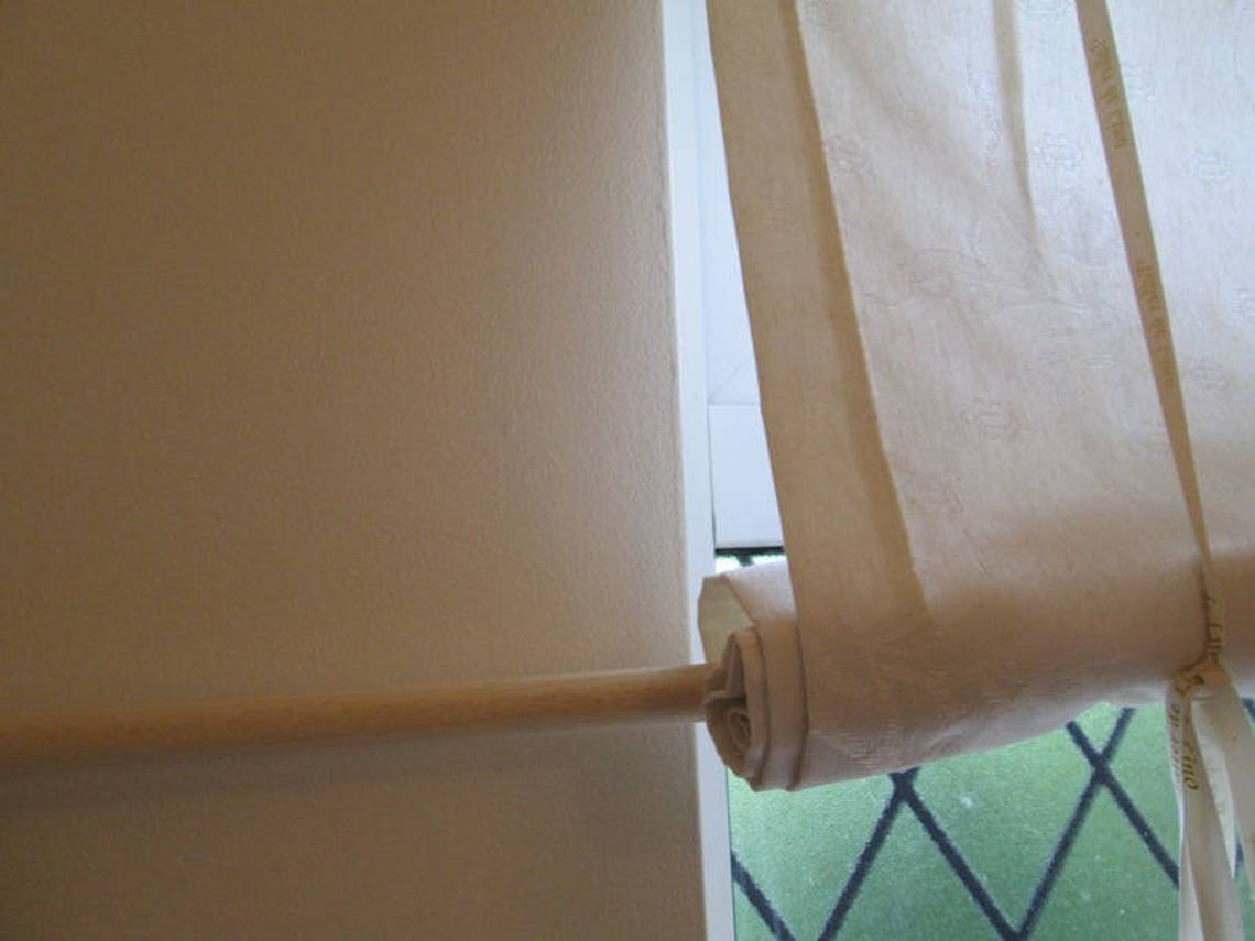 Linen Blind Tie up With Knots , Custom Made on Linen Blind 2 Colours ...