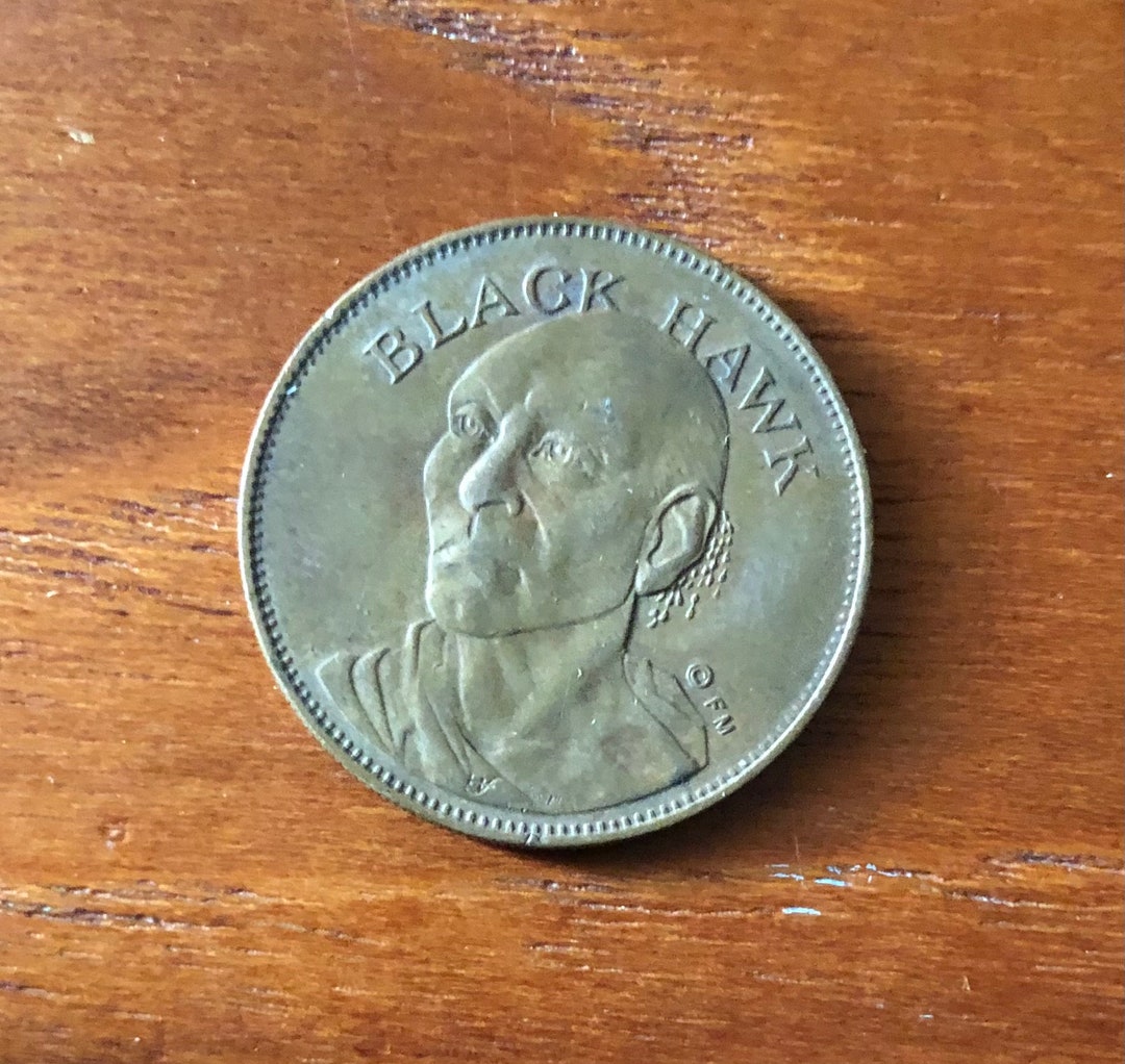 Black Hawk Sauk Tribe Vintage Native American Indian Coin - Etsy