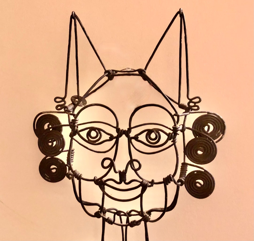 Karl Howard Wire Wall Art Cat - Etsy